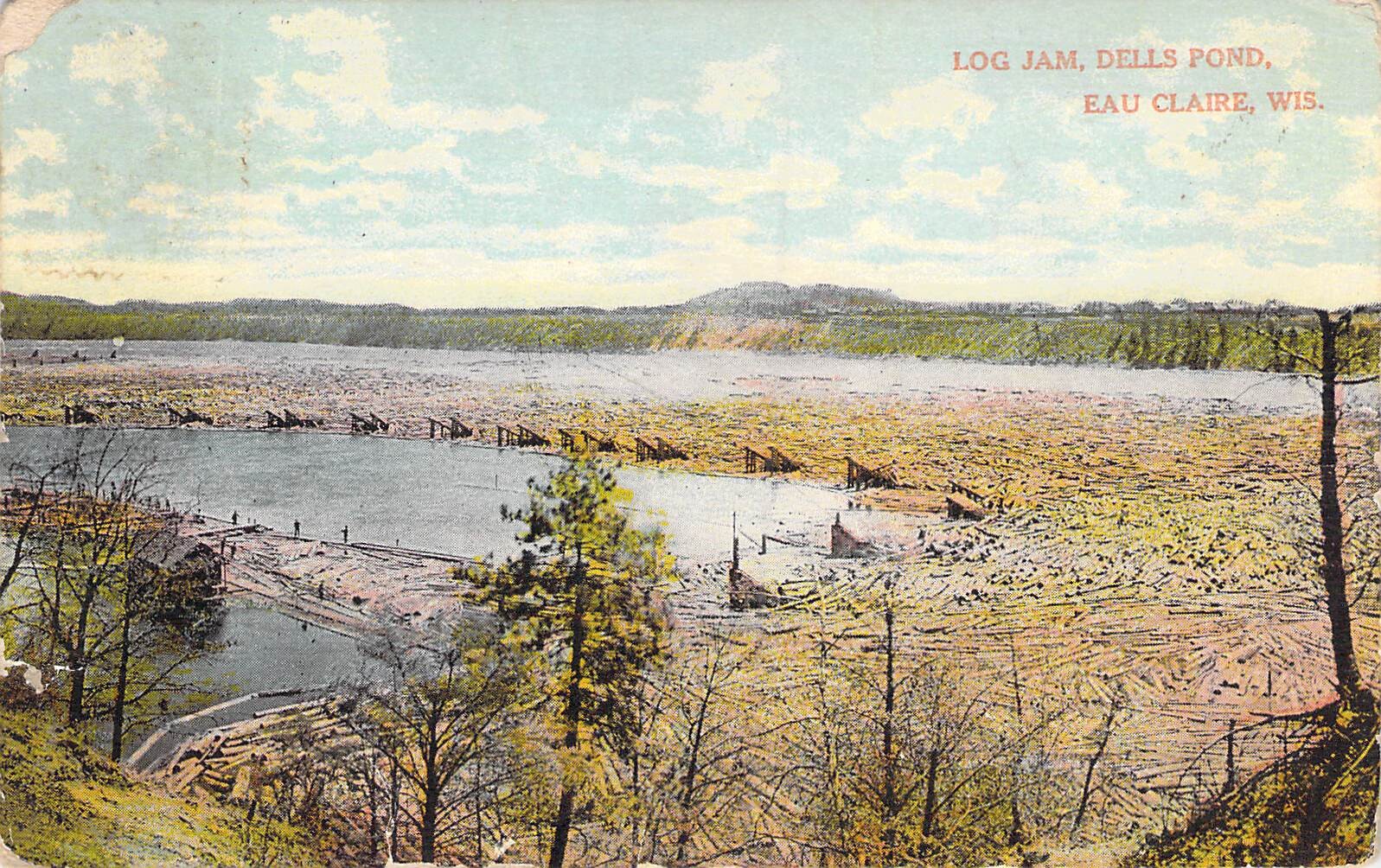 Log Jam, Dells Pond, Eau Claire, Wis. | eBay