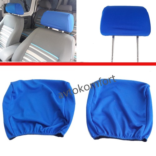 Set of 2 Ps Two Headrest Covers For Car Van Bus Headrest Universal ...