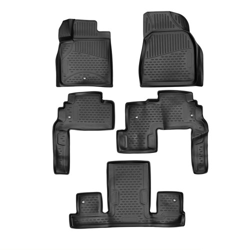 OMAC Floor Mats Liner for Buick Enclave 2008-2017 Black TPE All-Weather ...