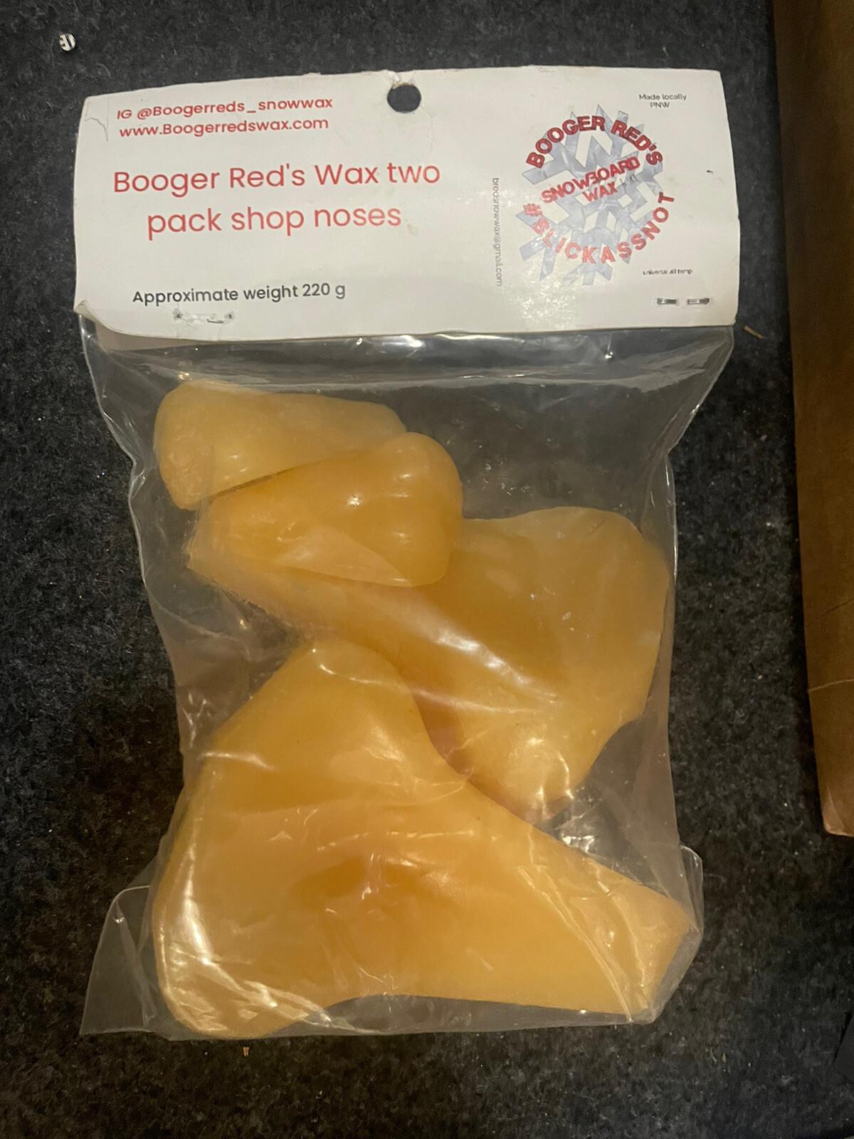 Booger Red's Slick As Snot Snowboard Wax 2 Pack Shop Noses 10oz Of Wax ...