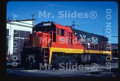 Original Slide NdeM Nacionales de Mexico x SCL U25C 7715 in 1980 At SLP ...