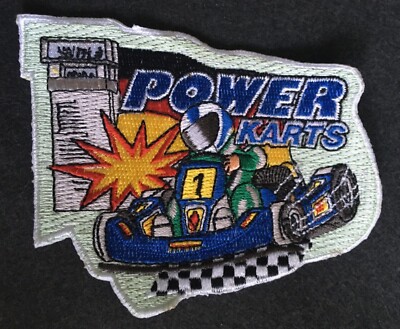 Power karts Patches ,hochwertig bestickt,B:ca.11 cm.,H:ca.8 cm. | eBay.de