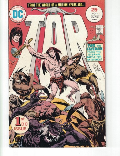 TOR THE CAVEMAN #1 JUNE 1975 VOL.1 COVER ART BY JOE KUBERT DC COMICS | eBay