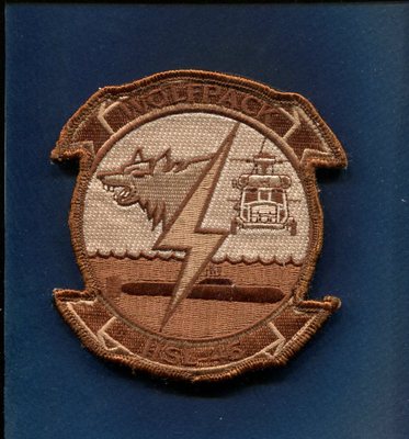Original HSL-45 WOLFPACK US NAVY SH-60 Helicopter Desert Squadron Patch ...