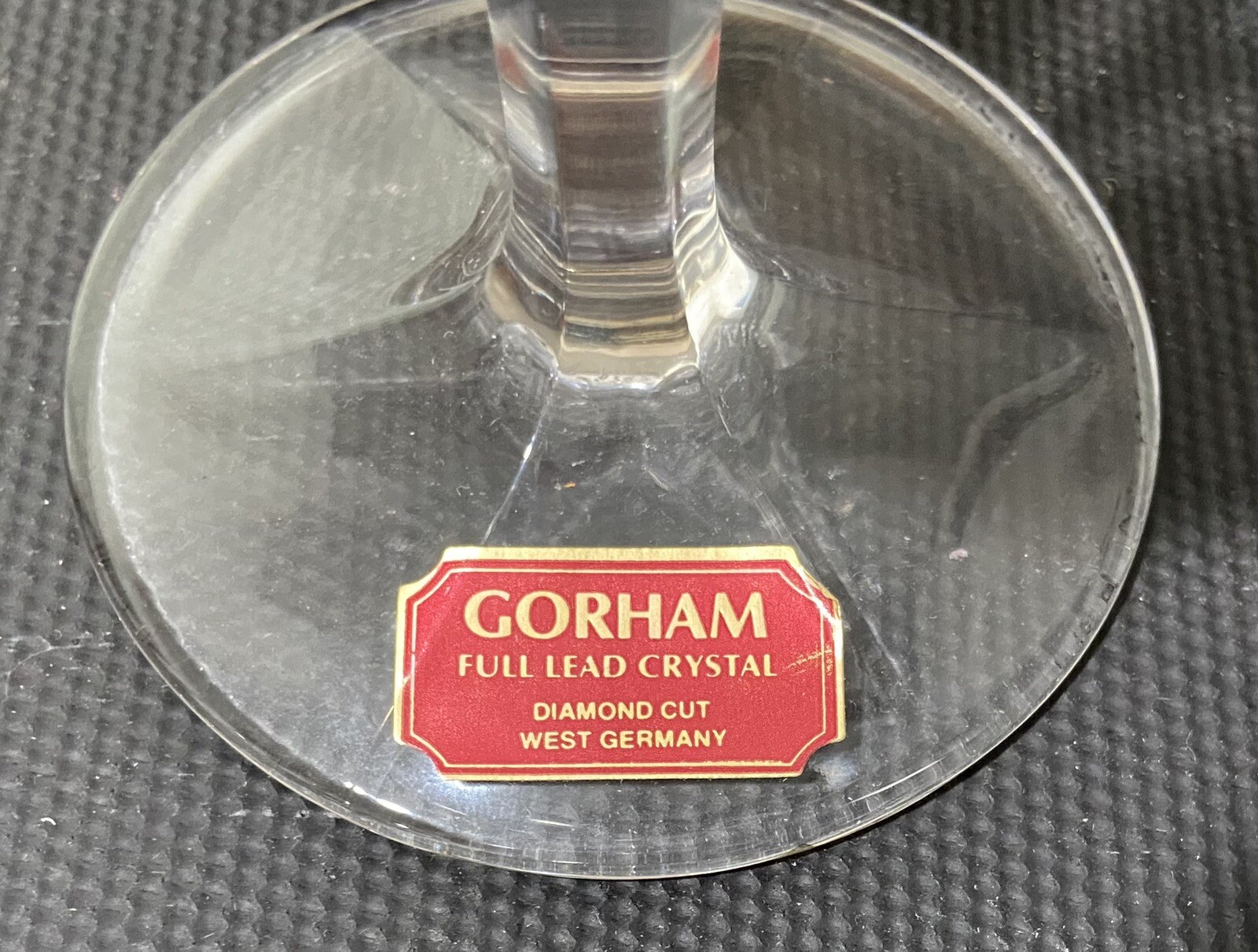 Gorham Full Lead Crystal, Diamond Cut Glass Goblet | eBay