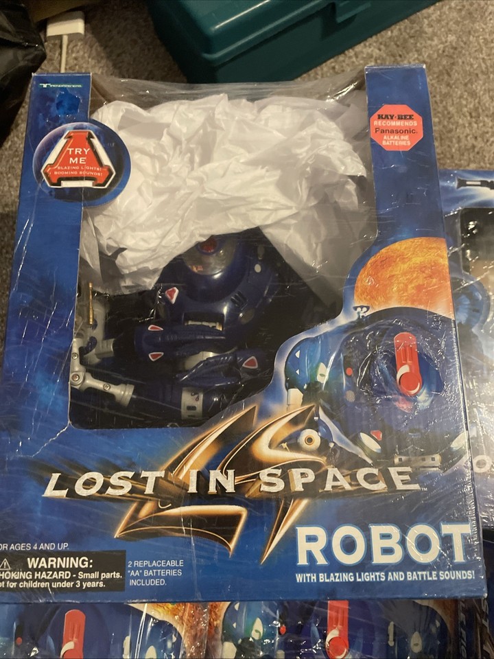 Vintage 1997 LOST IN SPACE LOT TRANSFORMING SPACE BLASTER ROBOT FIGHTER ...