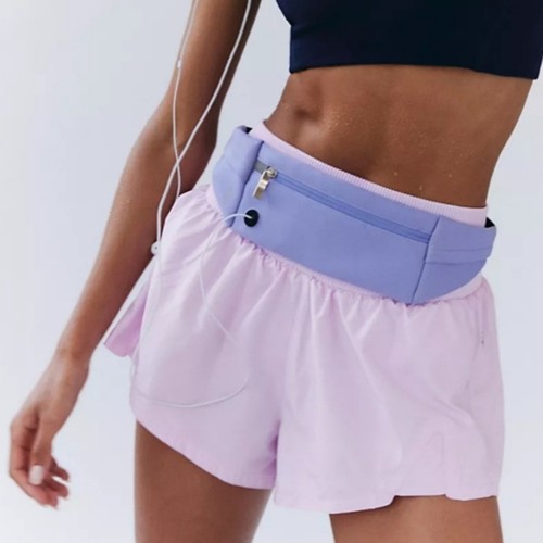 Free People Movement NWT Carpe Diem Powder Pink/ Rose Athletic Shortie ...