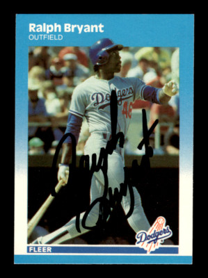 1987 Fleer Update # U13 Ralph Bryant Autograph Signed Card Los Angeles ...