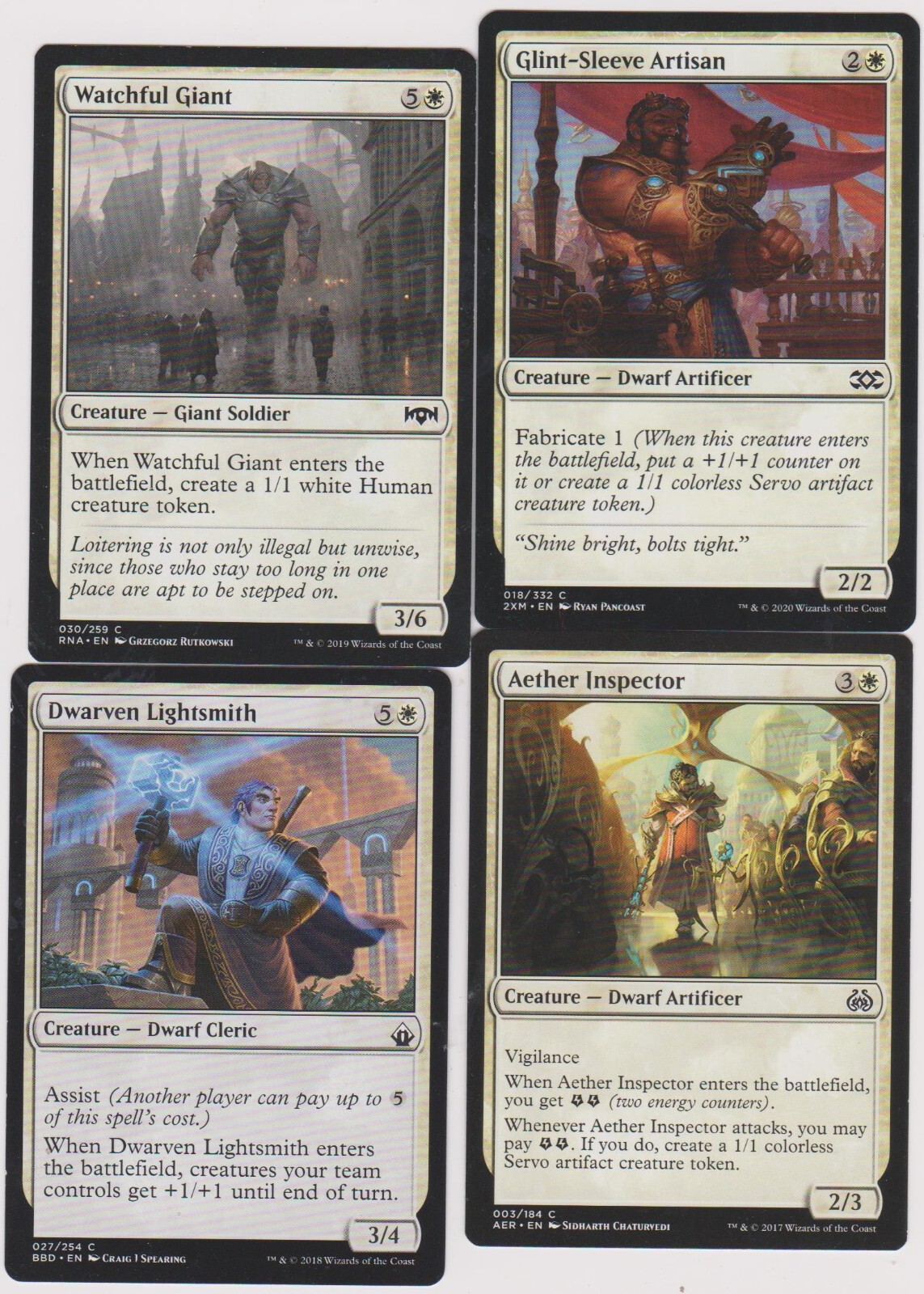 GIANT-DWARF WHITE DECK 40 CARDS N-MINT MTG MAGIC UNPLAYED G-49 | eBay