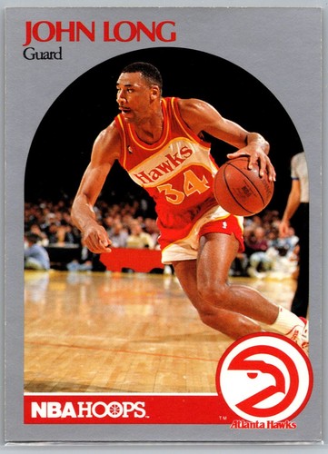 John Long 1990-91 Hoops BASKETBALL #30 Atlanta Hawks | eBay