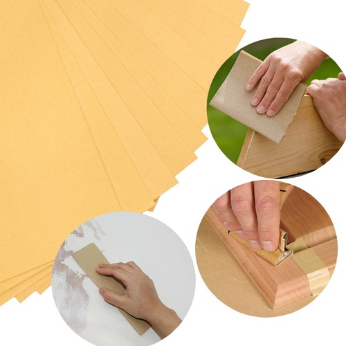 Mixed Coarse-Extra Fine SANDPAPER SHEETS Metal Wood Plastic Painted ...