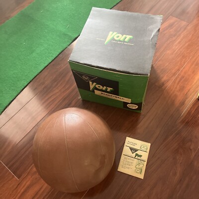 Vintage AMF Voit rubber basketball W/ original box USA 1960 antique old ...