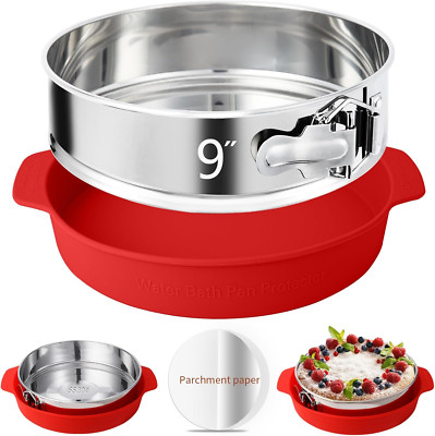 9 Inch Springform Pan - Nonstick Leakproof 304 Stainless Steel 9 inch ...