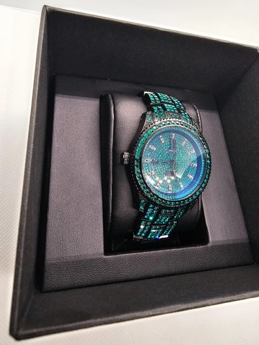 JBW Luxury Jet Setter RESERVE EMERALD Watch - Swiss GMT, Diamond ...