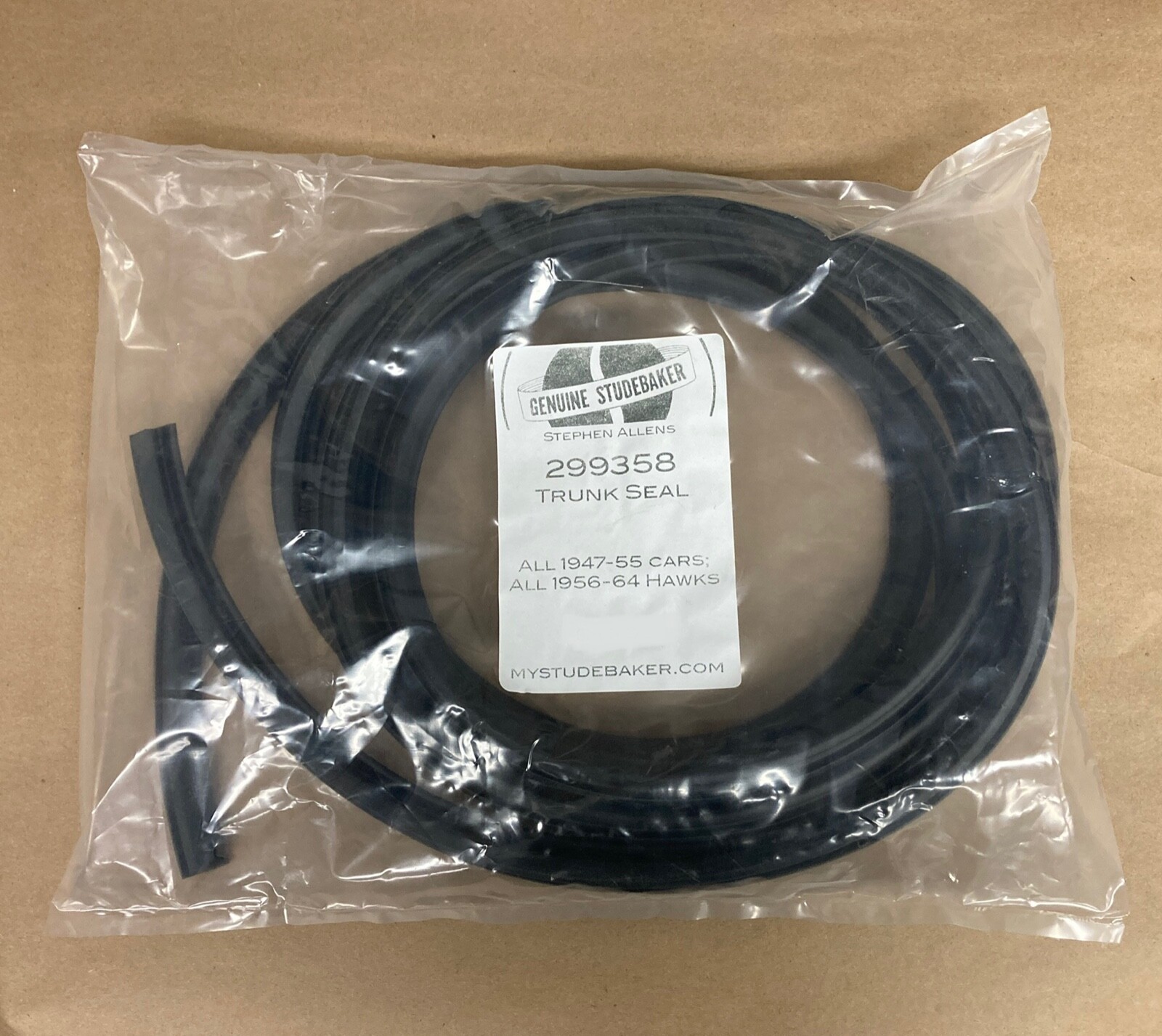 Studebaker Trunk Rubber Seal - 299358 - 1947-1955 - 1956-1964 Hawk | eBay