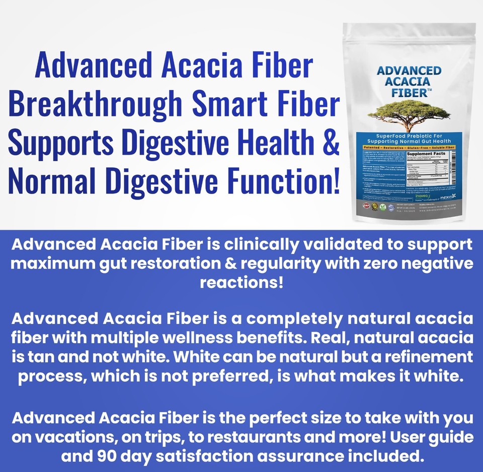 Advanced Acacia Fiber Powder 2.5 Ibs Soluble Fiber Leaky Gut Repair ...