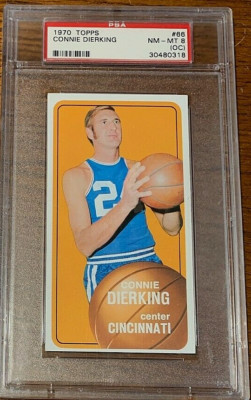 1970 Topps Basketball #66 Connie Dierking Cincinnati Royals PSA 8 (OC ...