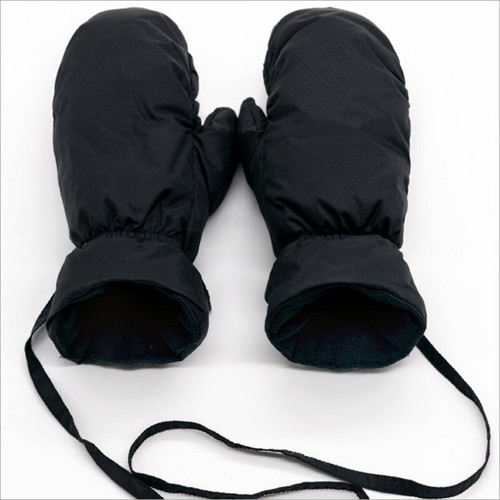 Men Women Thick Duck Down Gloves Ski Mittens Winter Warm Black Red ...