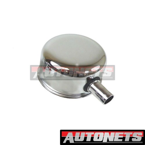 CHROME VALVE COVER BREATHER PUSH-IN W/ TUBE PCV SBC BBC SBF 327 350 454 ...