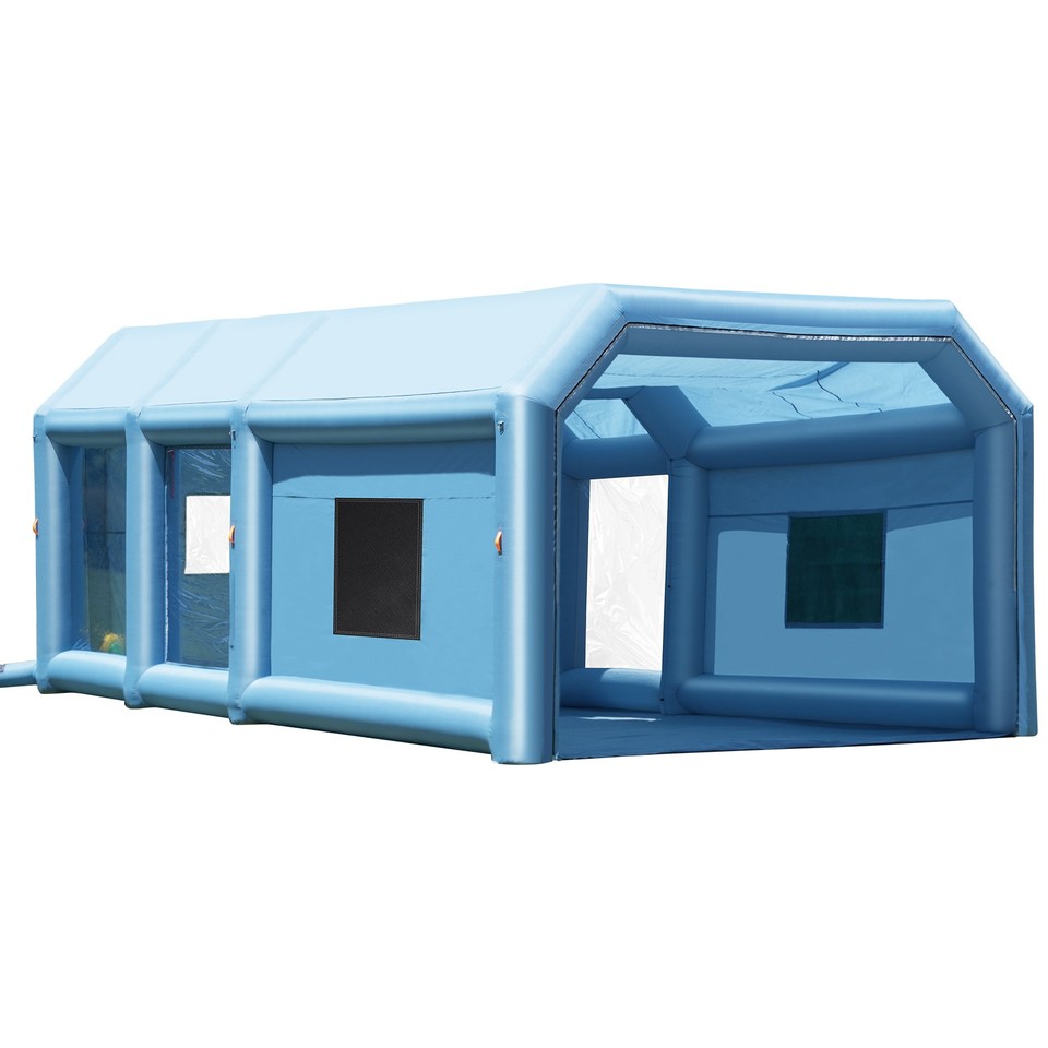 Inflatable Paint Booth 26.2x14.8x9.8ft Inflatable Spray Booth 950W+750W ...