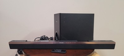 Philips CSS2123B/F7 Soundbar & Subwoofer W/Remote. Tested, Works ...