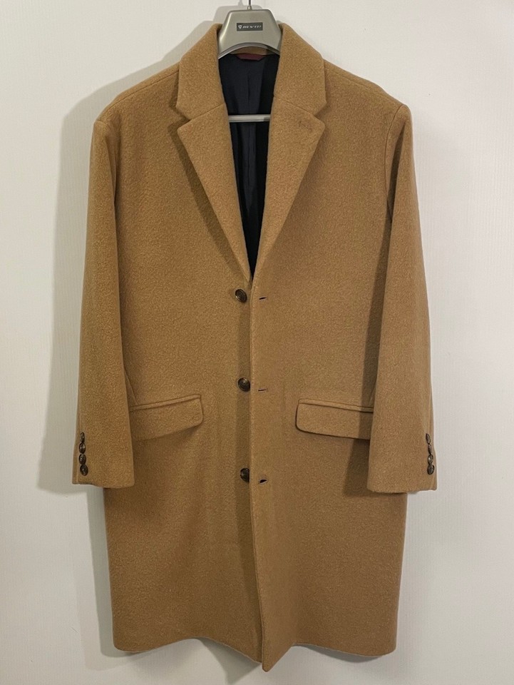 Men's BONOBOS Italian Wool OVERCOAT - Size 46 | eBay