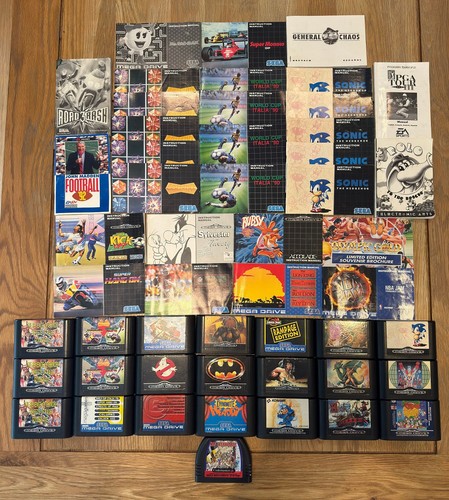 Sega Mega Drive Classic Games & Booklets House Clearence No Reserve ...