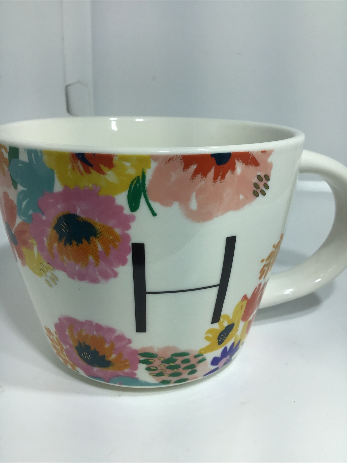 LETER H MONOGRAM COFFEE MUG. LETTER "H" MUG. Art Deco "H" Mug. B262 | eBay