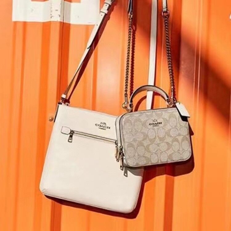 NWT Coach Box Crossbody In Signature Canvas limited edition | eBay