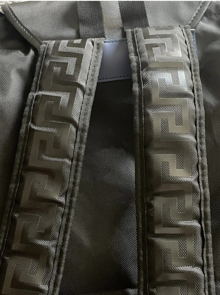 Versace Parfums X-Large Unisex Medusa Blue/Black Rucksack Weekend Gym ...