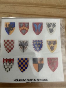 (ST8) 12x Warhammer Bretonnian-Empire Knights Plain Metal Shields ...