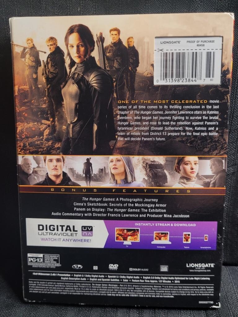 The Hunger Games: Mockingjay, Part 2 (DVD, 2015) 31398238447| eBay