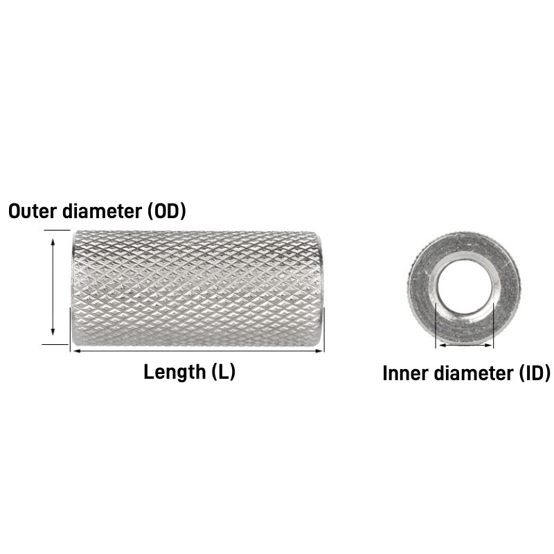 Stainless Steel Knurled Round Coupling Nuts M2-M16 Cylindrical Thumb ...