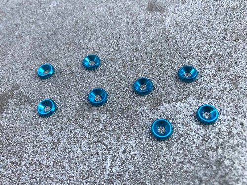 Aluminum Body Savers Washers (8Pcs) for Traxxas X-Maxx XMAXX Light Blue ...