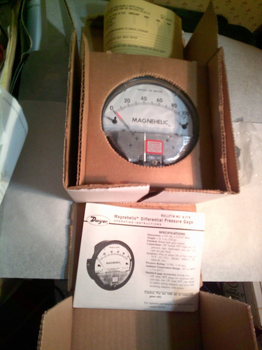 New Dwyer 2100 Magnehelic Differential Pressure Gauge - 0-100 Inches Of ...