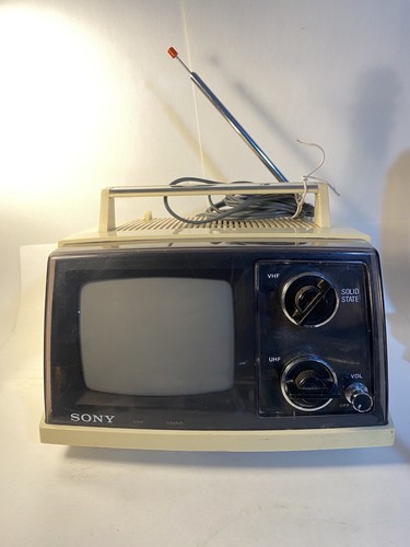 Sony Transistor TV-520 Portable Television 5” Black & White W/Original ...