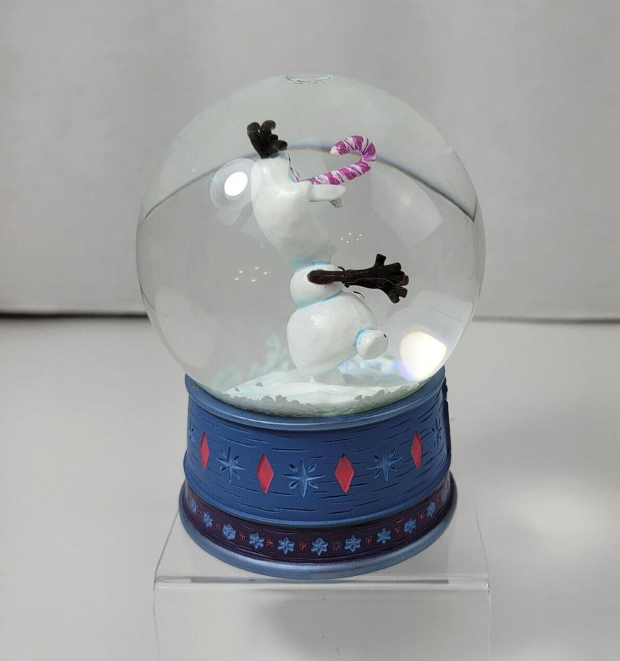 Disney Store Olaf's Frozen Adventure Snow Globe Candy Cane Nose 2017 ...