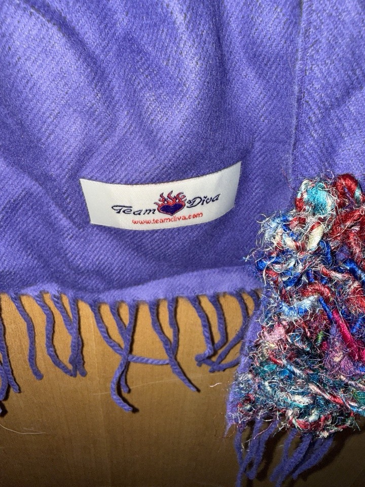 New Team Diva Scarf-boho-western-biker-purple | eBay