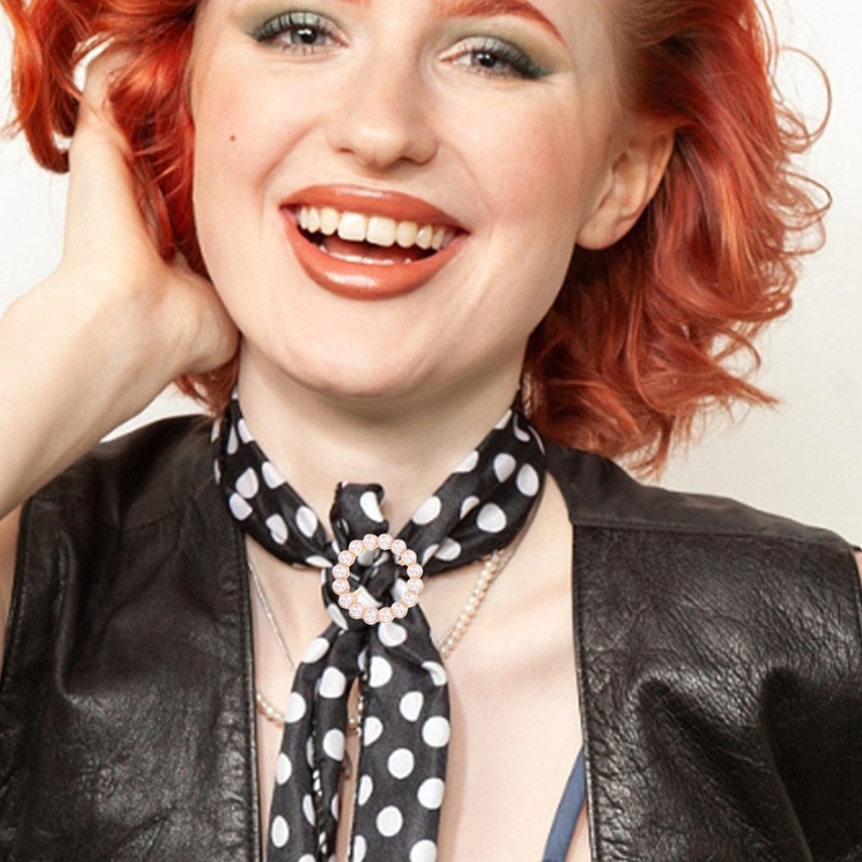 10 Pcs scarf clips Metal Silk Scarf Buckle ladies scarf Shawl Buckle ...