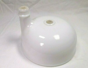 Vintage White Glass Dentist Dental Chair Rinse & Spit Bowl - Spittoon ...