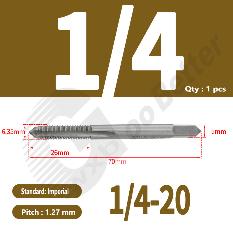 Machine Taps M1 ~ M24 Metric/Imperial Measuring System Manual Tapping ...