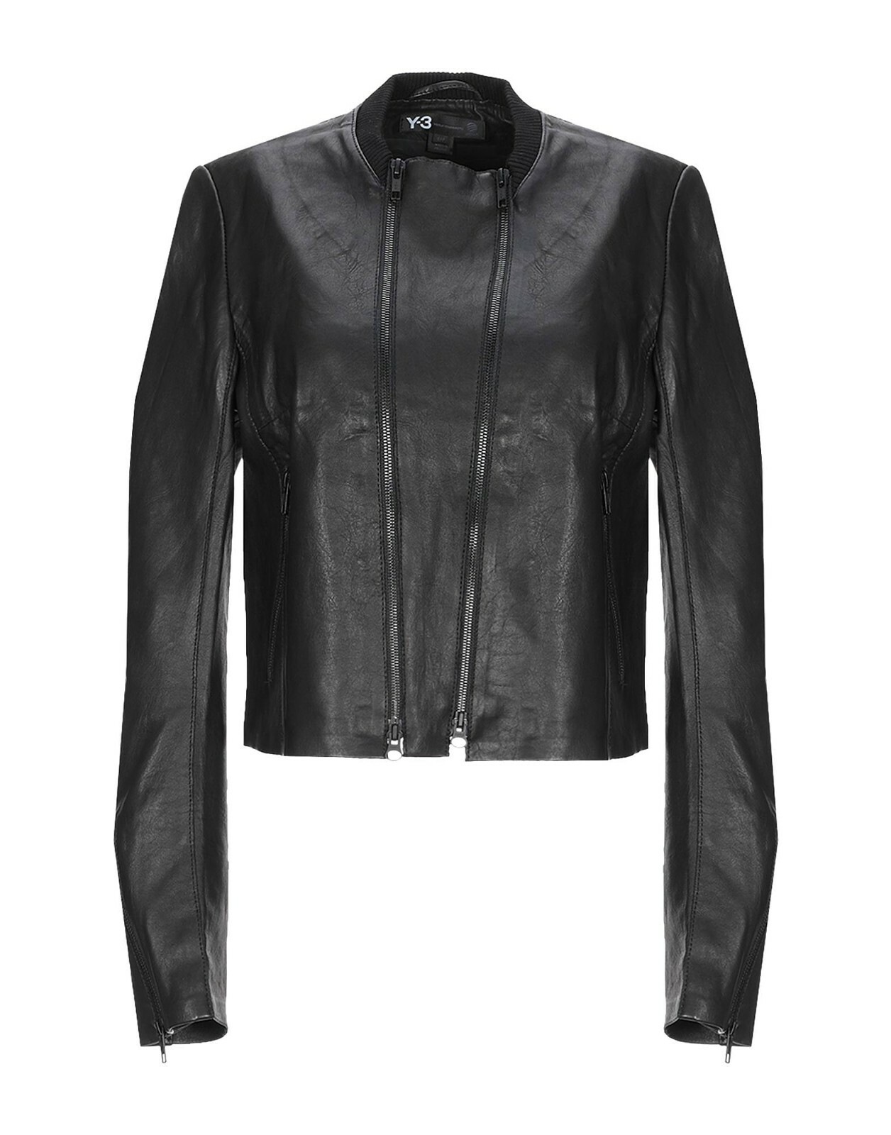 Y-3 by Yohji Yamamoto Women's Biker Jacket Double Zip Black Real ...