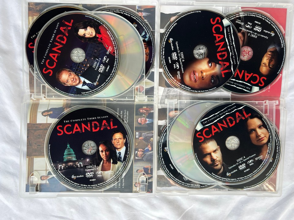 Scandal Dvd Seasons 2-3 Region 4 Tv Series Television Show Drama Pal ...