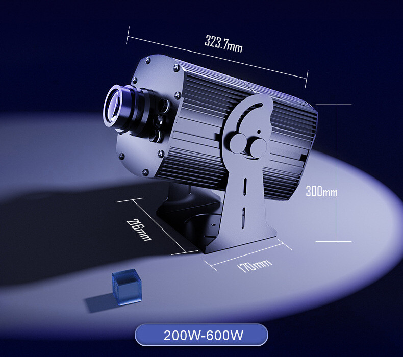 40W-600W Custom 4 Logo Waterproof AD Sign Auto-swtich LED Gobo ...