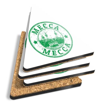 4x Triangle Coasters - Mecca Saudi Arabia Travel #4723 | eBay UK