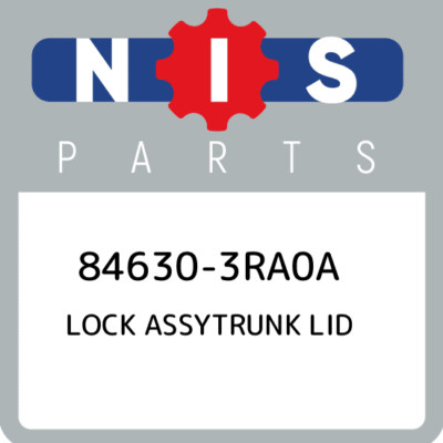 84630-3RA0A Nissan Lock assytrunk lid 846303RA0A, New Genuine OEM Part ...