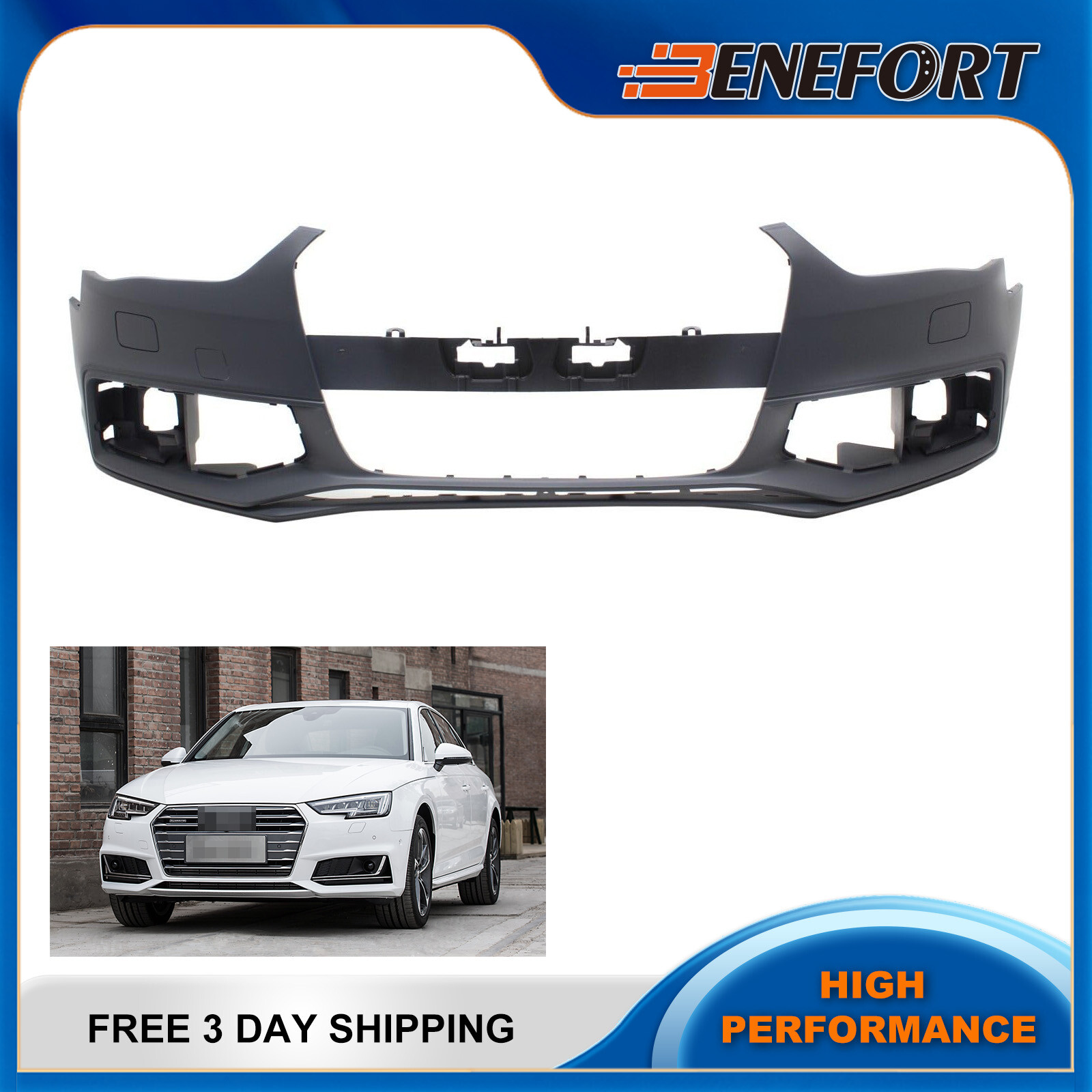 For 2013-2016 Audi A4/S4/A4 Quattro with S-Line Package Front Bumper ...