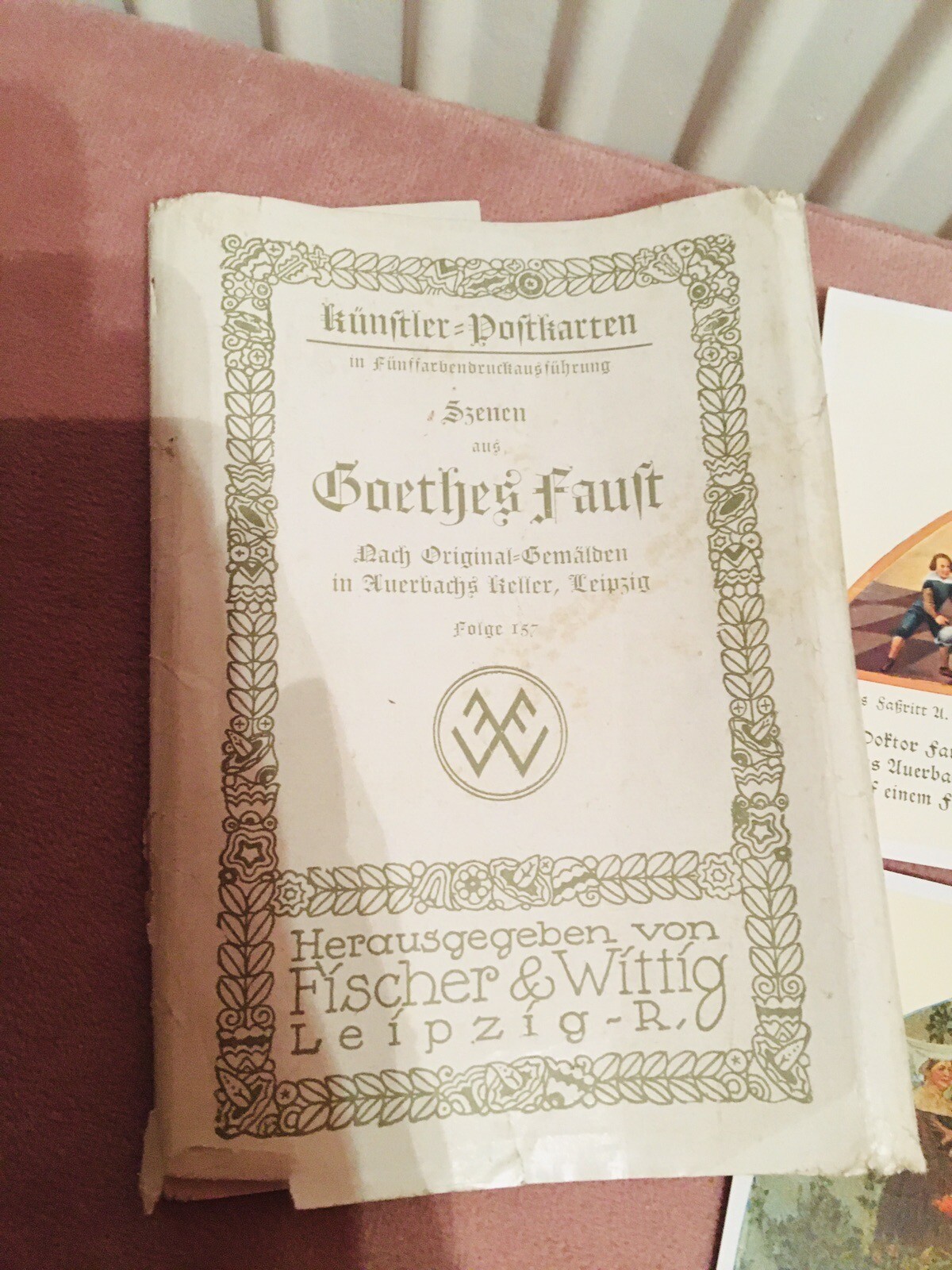 Künstler Postkarten/ Szenen aus Goethes Faust/ Sehr alt | eBay.de