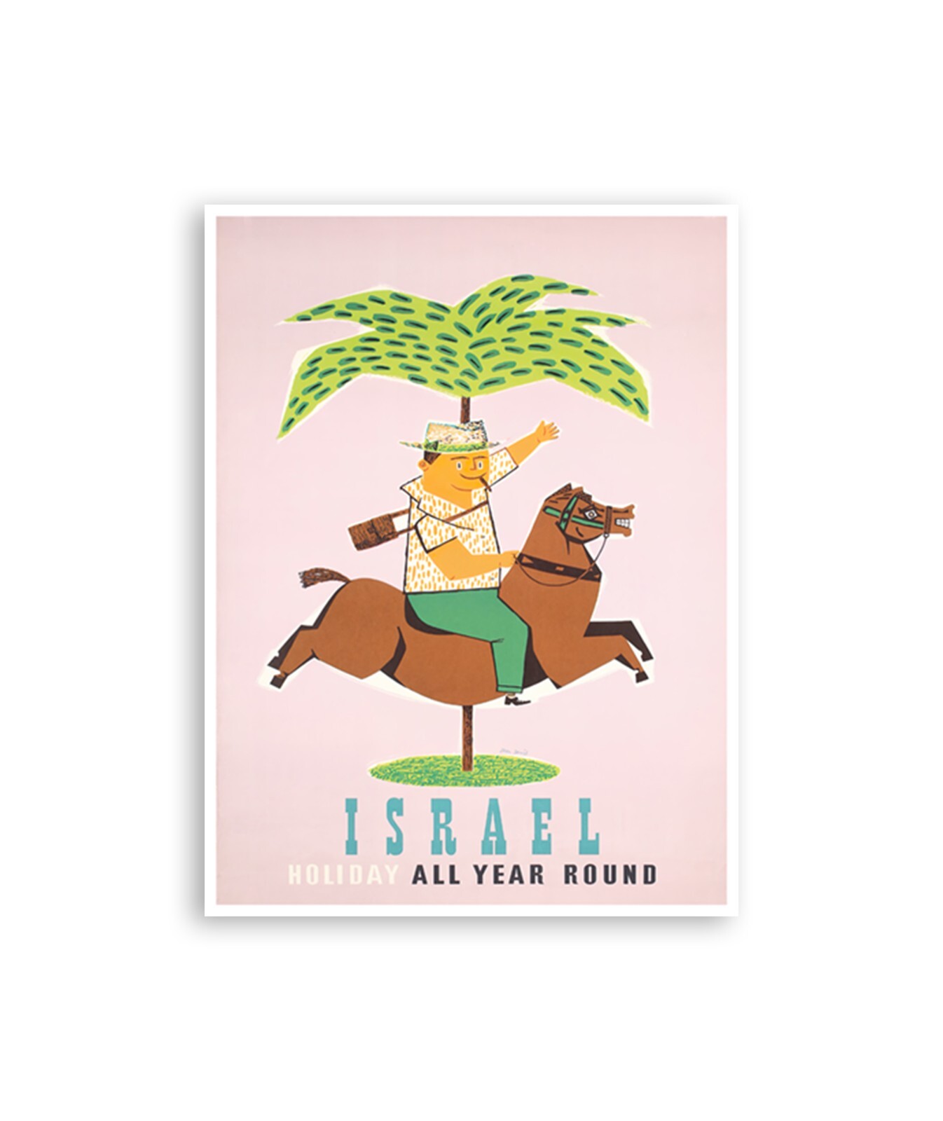 Israel Travel Poster Vintage Israeli Art Print 12x16" XR4352 | eBay