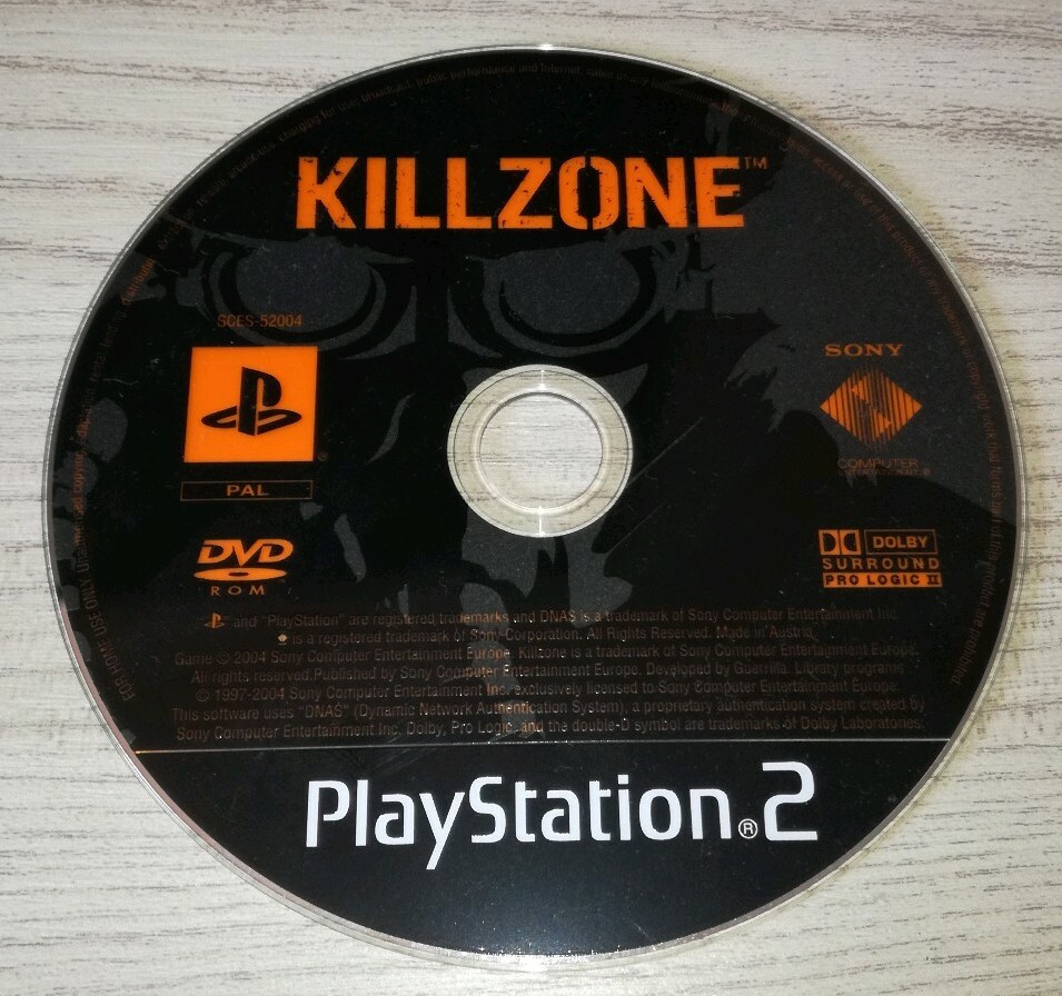 Killzone PS2 PSX Sony PlayStation 2 Game Original First Print Disc Only | eBay